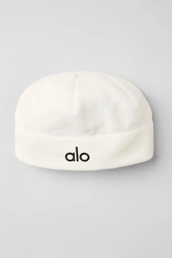 Alo Yoga Performance Fleece Beanie - Ivory | Editorialist