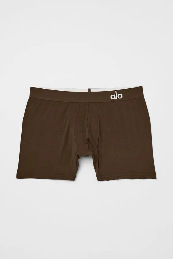 Alo Yoga Day And Night Boxer Underwear - Espresso