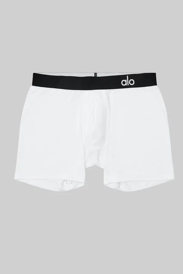 Alo Yoga Day And Night Boxer Underwear - White
