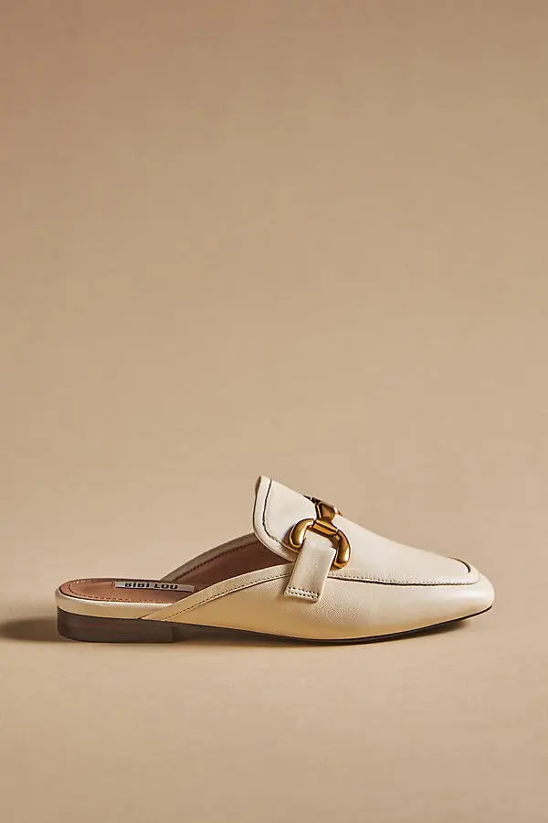 BIBI LOU Exclusive Zagreb Slip-on Loafers - Ivory Leather