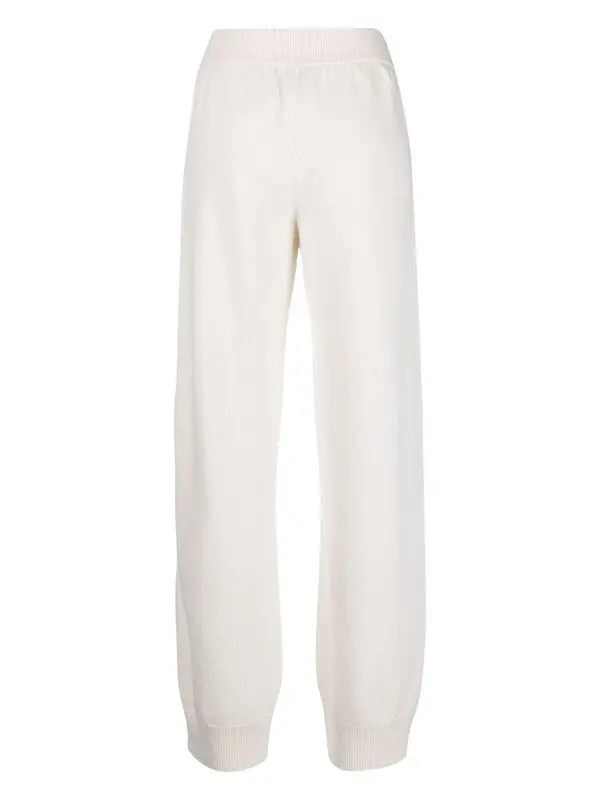 BARRIE Tapered-leg Cashmere Trousers - Neutrals