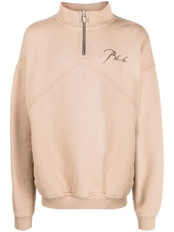 Rhude Logo-embroidered High-neck Sweatshirt