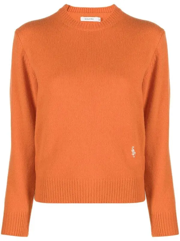 SPORTY & RICH Crew-neck Jumper - Orange