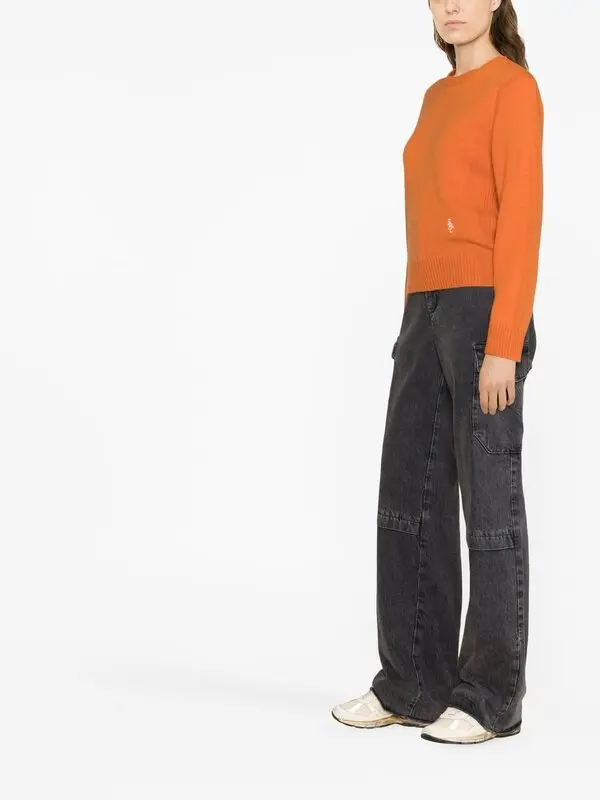 SPORTY & RICH Crew-neck Jumper - Orange