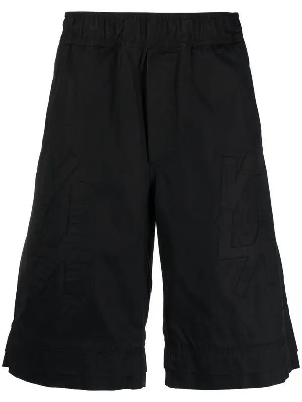 44 LABEL GROUP Embossed-logo Knee-length Shorts