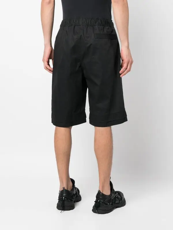 44 LABEL GROUP Embossed-logo Knee-length Shorts