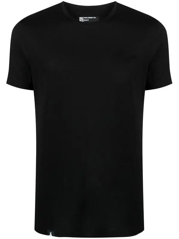 Patrizia Pepe Logo Hem T-shirt - Black
