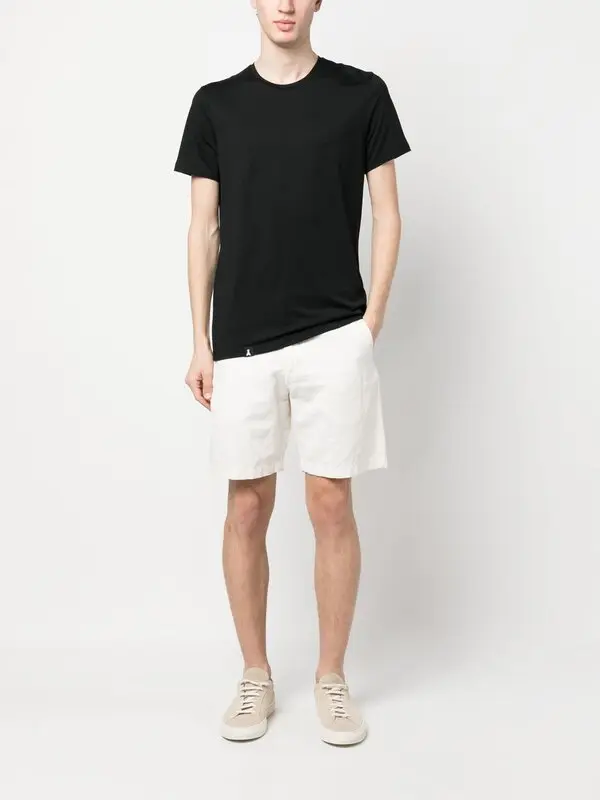 Patrizia Pepe Logo Hem T-shirt - Black