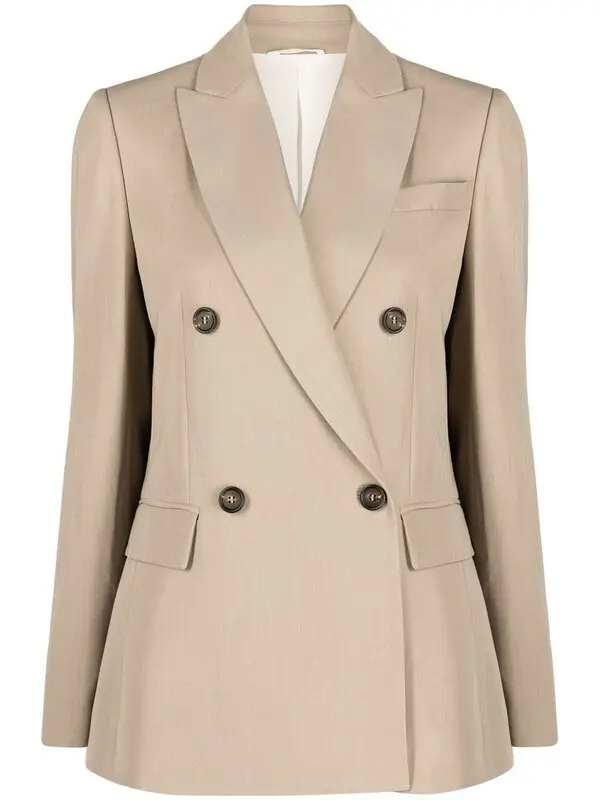 Brunello Cucinelli Double-breasted Blazer - Neutrals