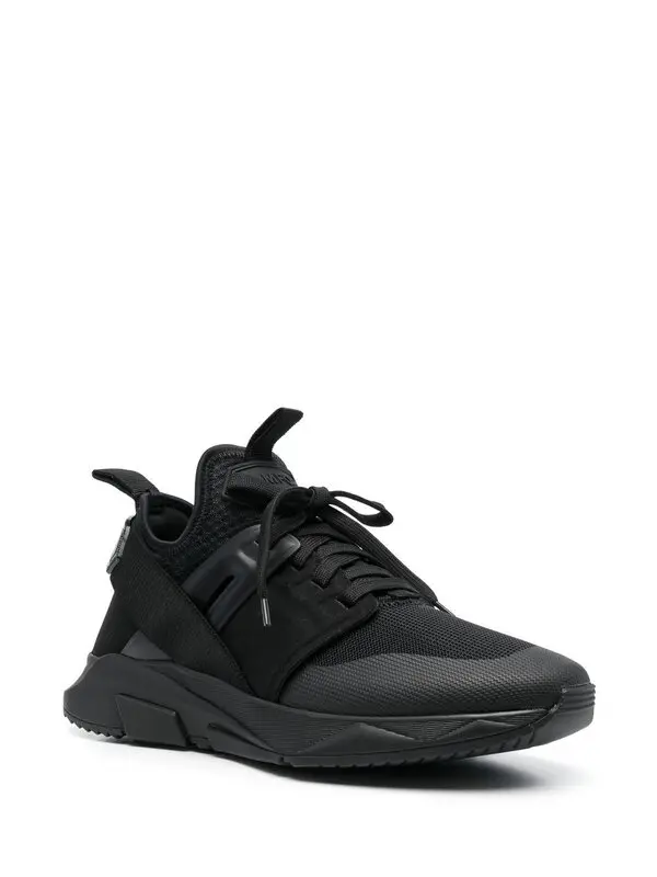 TOM FORD Jago Logo Patch Sneakers - Black