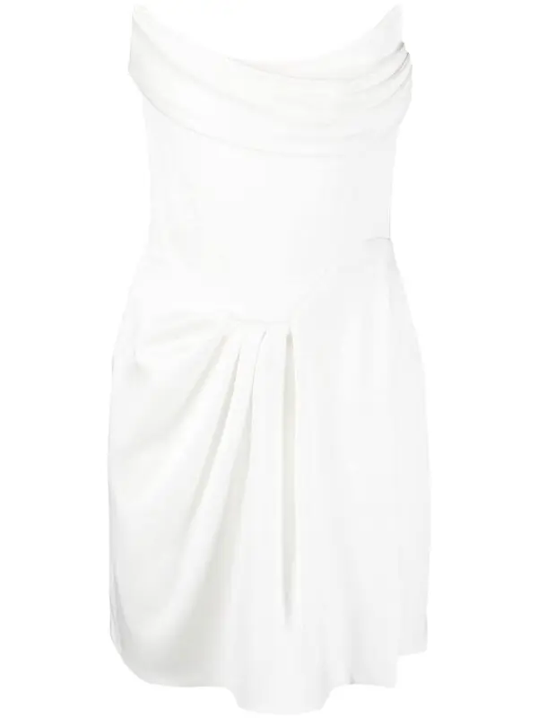 Alex Perry Audra Draped Strapless Minidress