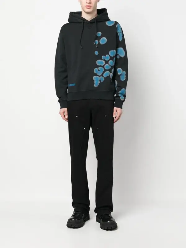 Dsquared2 Dye-print Cotton Hoodie