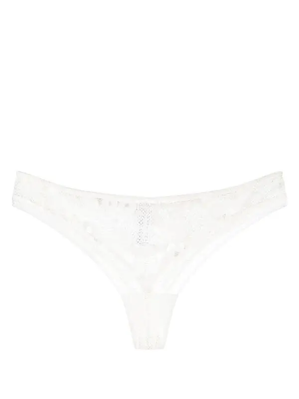 ERES Voile Tanga Lace Briefs - White