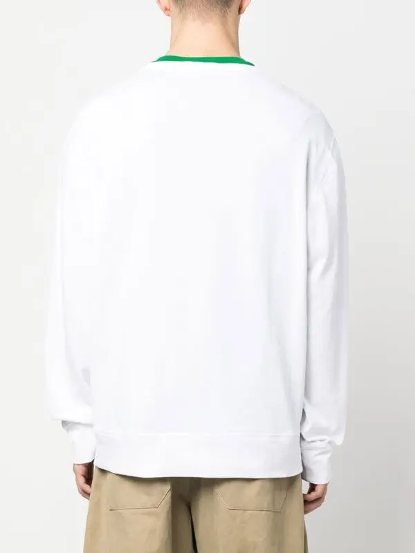Polo Ralph Lauren Crew Neck Jumper With Polo Pony Motif - White