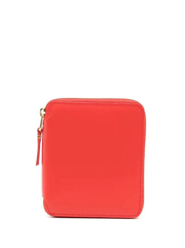 Comme Des Garçons Zip-around Leather Wallet - Orange