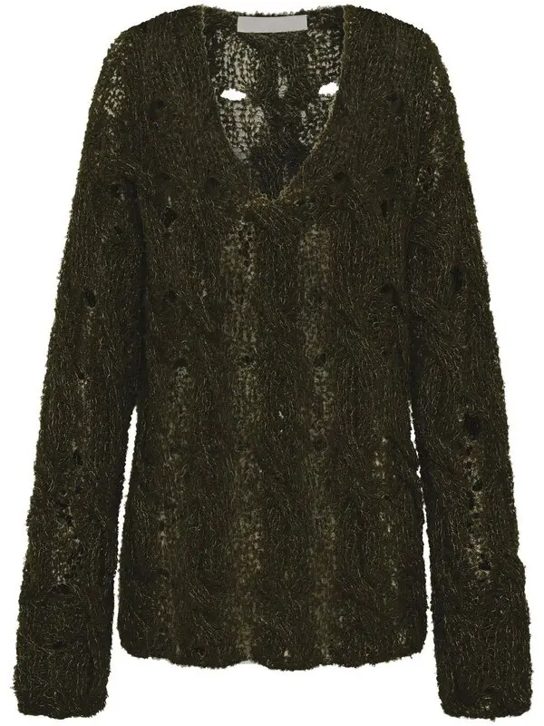 DION LEE Cable-knit Bouclé Jumper