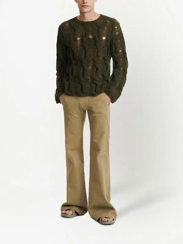 DION LEE Cable-knit Bouclé Jumper