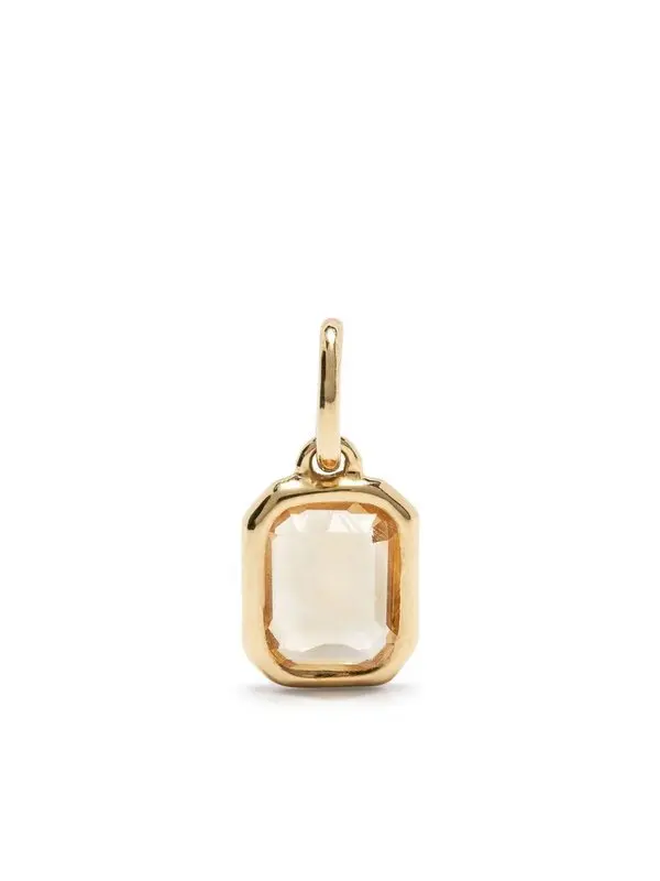 WE BY WHITEBIRD 18kt Yellow Dancing Drop Citrine Pendant - Gold