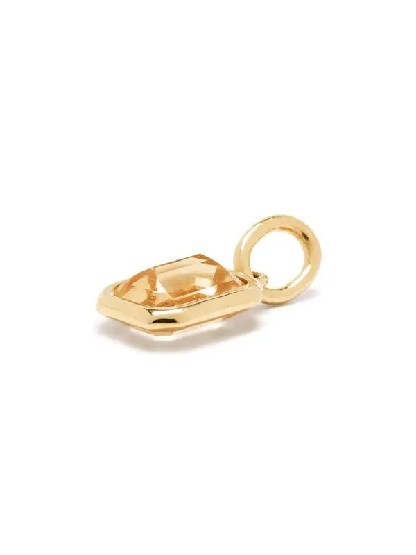 WE BY WHITEBIRD 18kt Yellow Dancing Drop Citrine Pendant