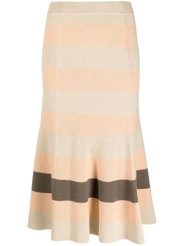 JOSEPH Stripe Animation Knitted Skirt
