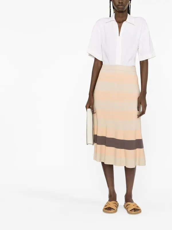 JOSEPH Stripe Animation Knitted Skirt