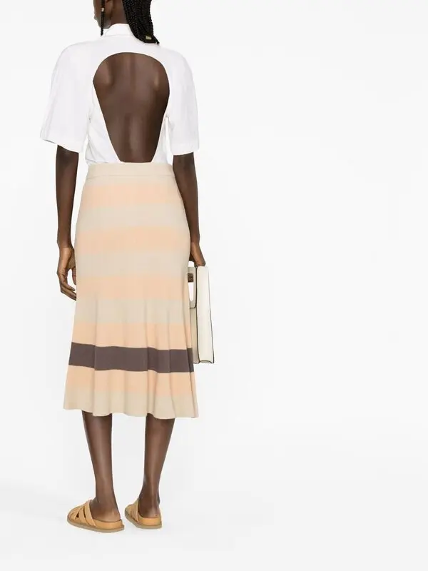 JOSEPH Stripe Animation Knitted Skirt