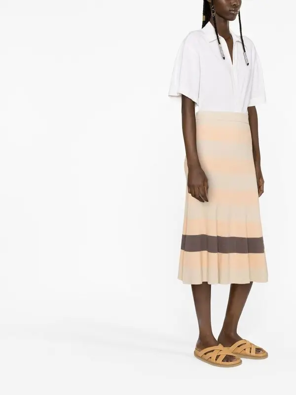 JOSEPH Stripe Animation Knitted Skirt