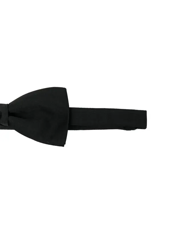 Saint Laurent Silk Bow Tie - Black