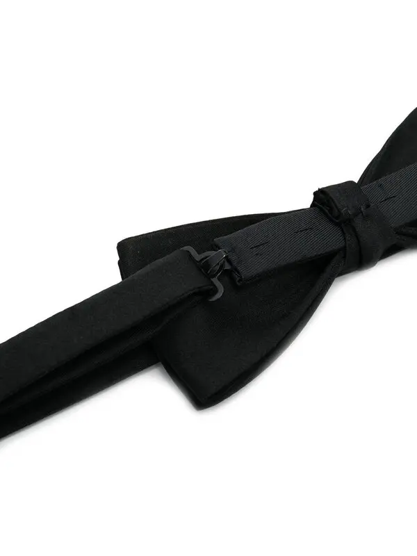 Saint Laurent Silk Bow Tie - Black