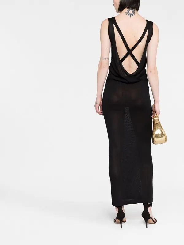 TOM FORD V-neck Knit Maxi Dress