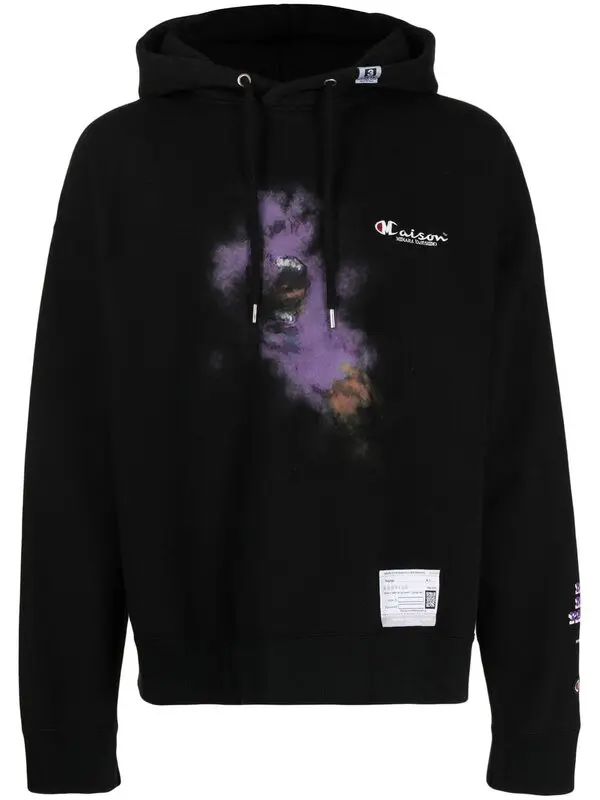 Mihara Yasuhiro Embroidered-logo Long-sleeve Hoodie