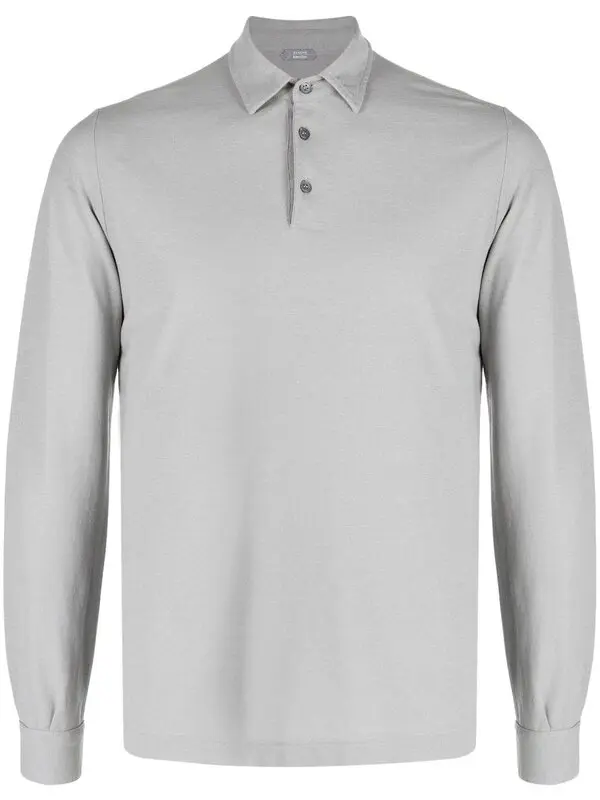 ZANONE Ice Cotton Polo Shirt - Grey