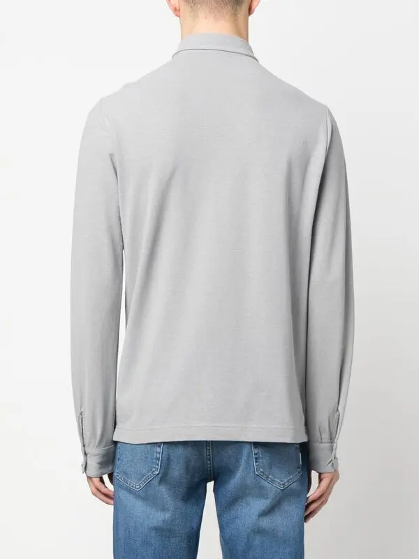 ZANONE Ice Cotton Polo Shirt - Grey
