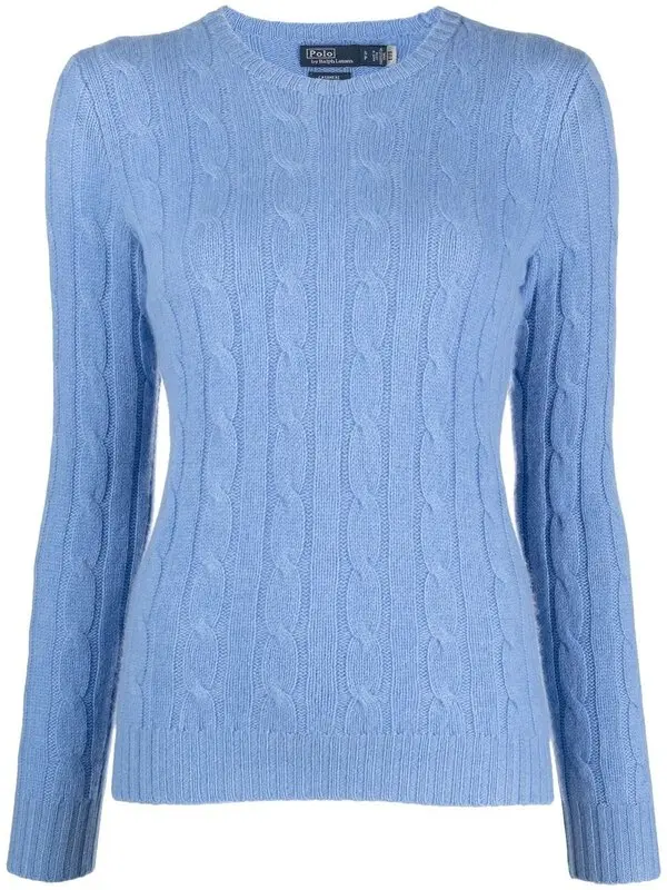 Polo Ralph Lauren Julianna Cable-knit Jumper - Blue
