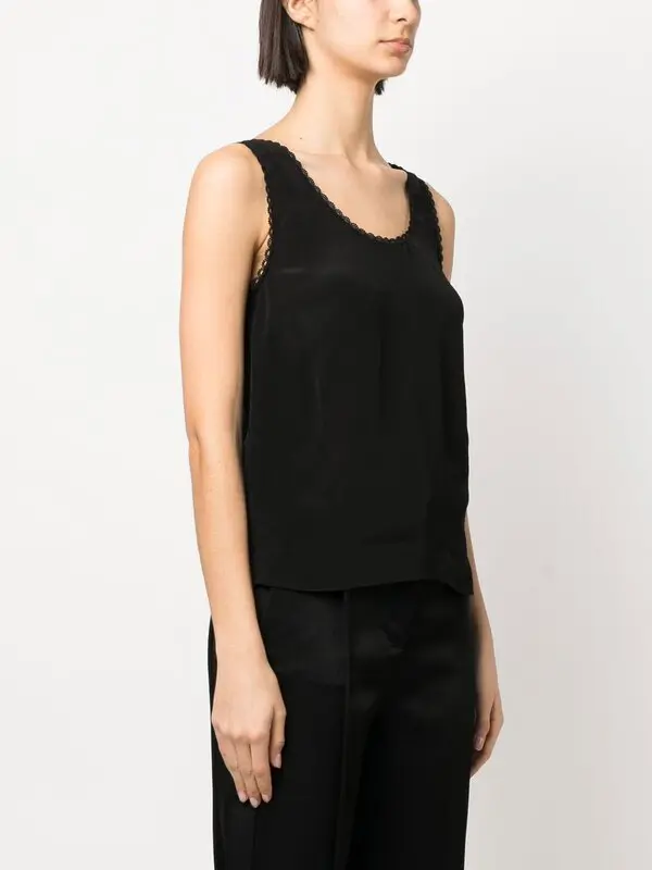 TWINSET Scallop-edge Tank Top