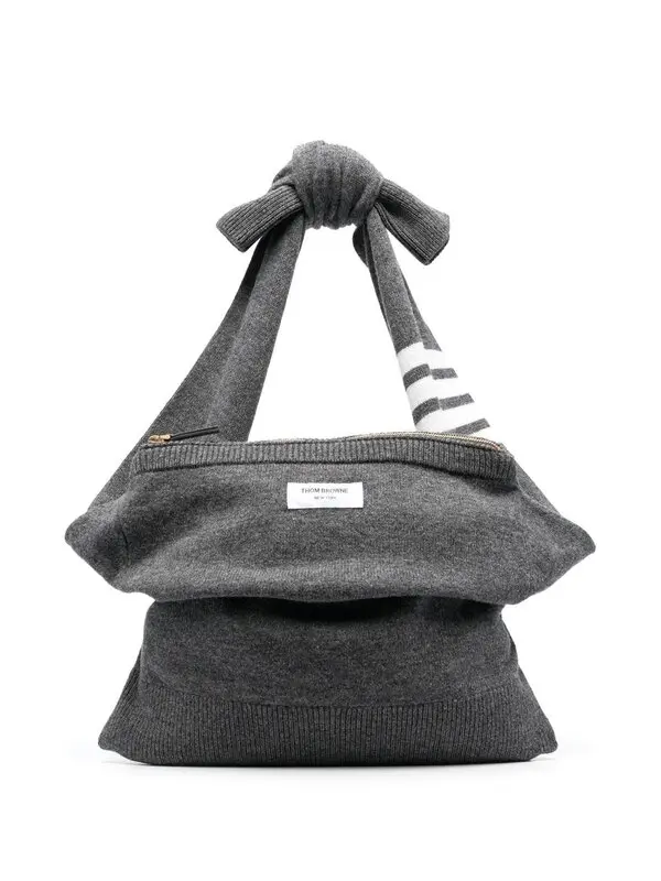 Thom Browne Zip-up Messenger Bag - Grey