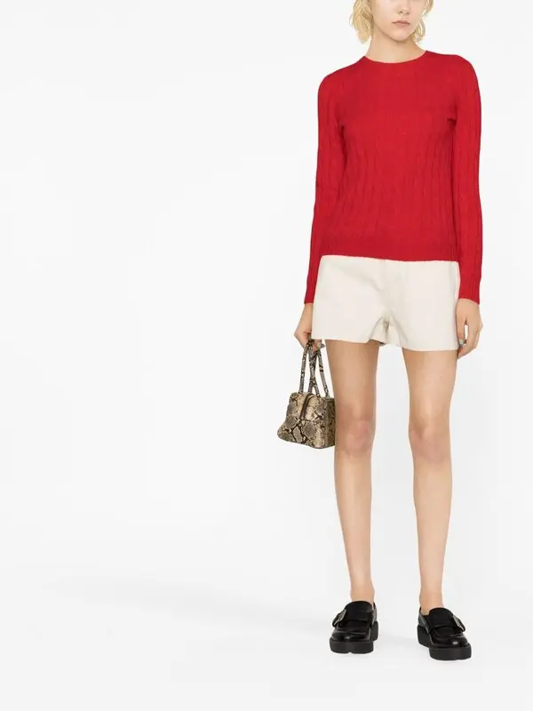 Polo Ralph Lauren Julianna Cable-knit Jumper - Red