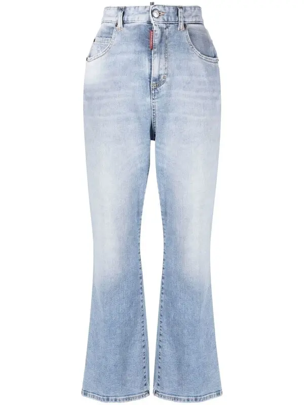 Dsquared2 High-waisted Cropped Flared Jeans