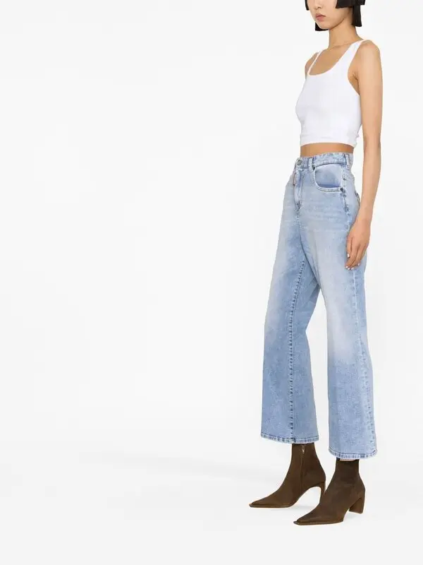 Dsquared2 High-waisted Cropped Flared Jeans
