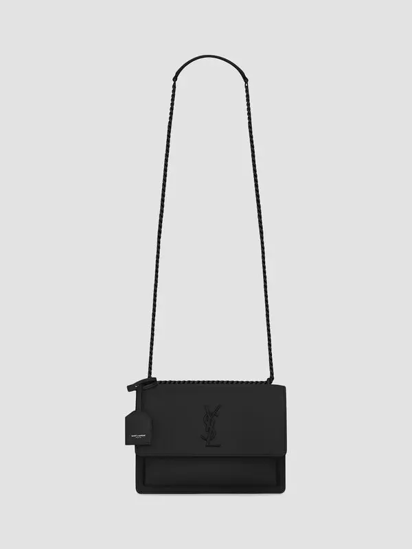 Saint Laurent Sunset Chain Bag In Smooth Leather