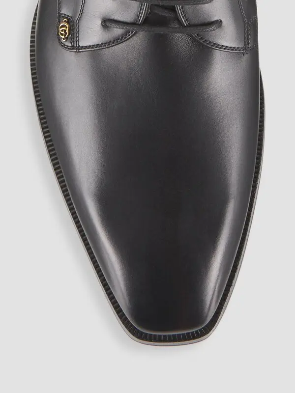 Gucci Leather Logo Oxfords