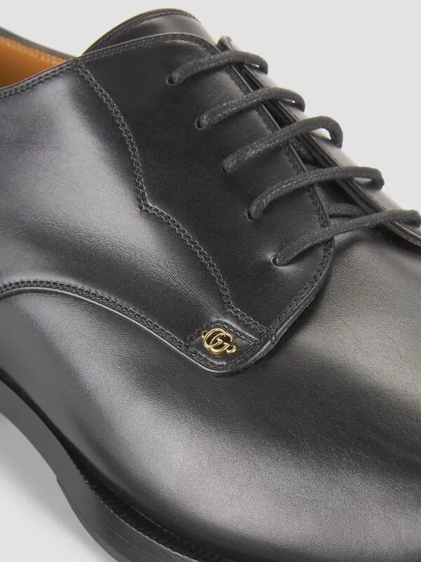 Gucci Leather Logo Oxfords