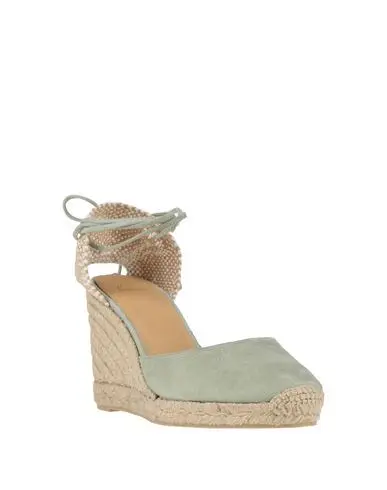 CastaÑer Leather Espadrilles - Sage Green