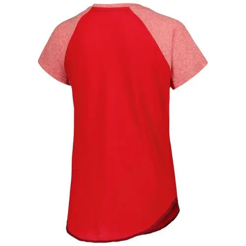 STARTER Washington Capitals Grand Slam Raglan Notch Neck T-shirt