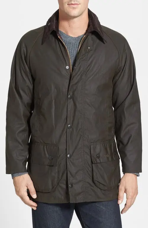 Barbour Classic Beaufort' Relaxed Fit Waxed Cotton Jacket - Olive