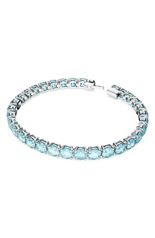 SWAROVSKI Matrix Tennis Bracelet - Blue