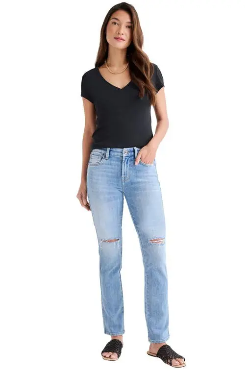 Splendid Faye V-neck T-shirt - Black