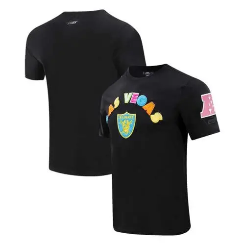 PRO STANDARD Las Vegas Raiders Neon Graphic T-shirt - Black