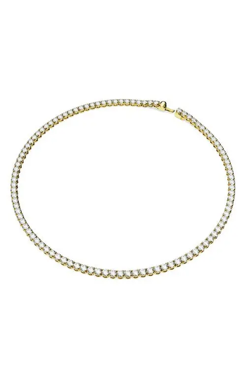 SWAROVSKI Matrix Tennis Necklace - Gold