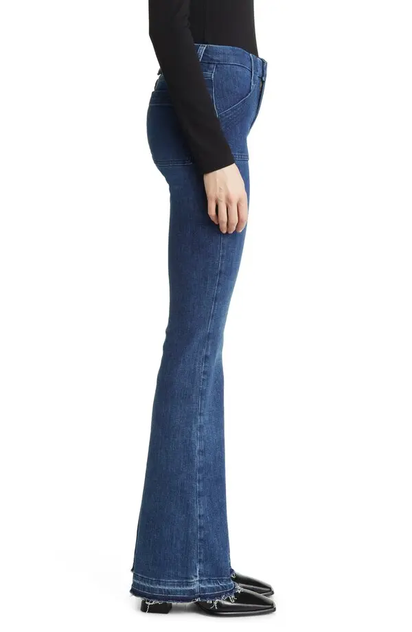 FRAME Trapunto St. Le High Flare Jeans